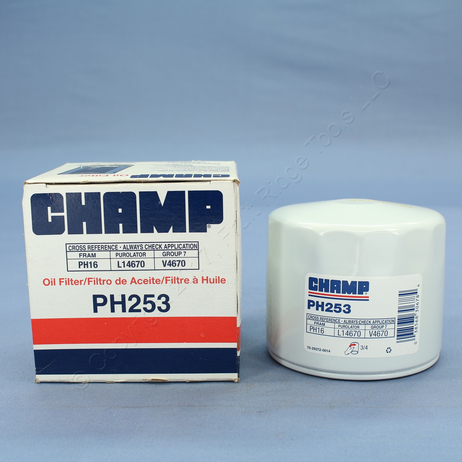 CHAMPION PH253 - cross reference oil filters | oilfilter-crossreference.com