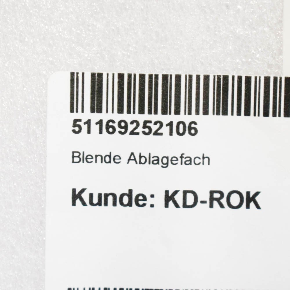 BMW X5 F15, F85 Front Center Console Rear Trim Compartment 51169252106 ...