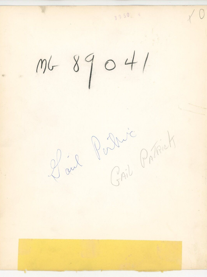 Vintage 8x10 DW Photo film actress and television producer Gail Patrick ...