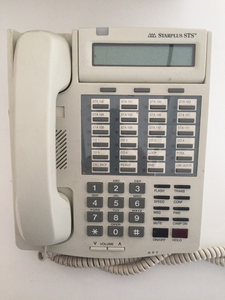 Vertical Vodavi Starplus STS - STSe 3515-08 White 24 Button LCD Speaker ...