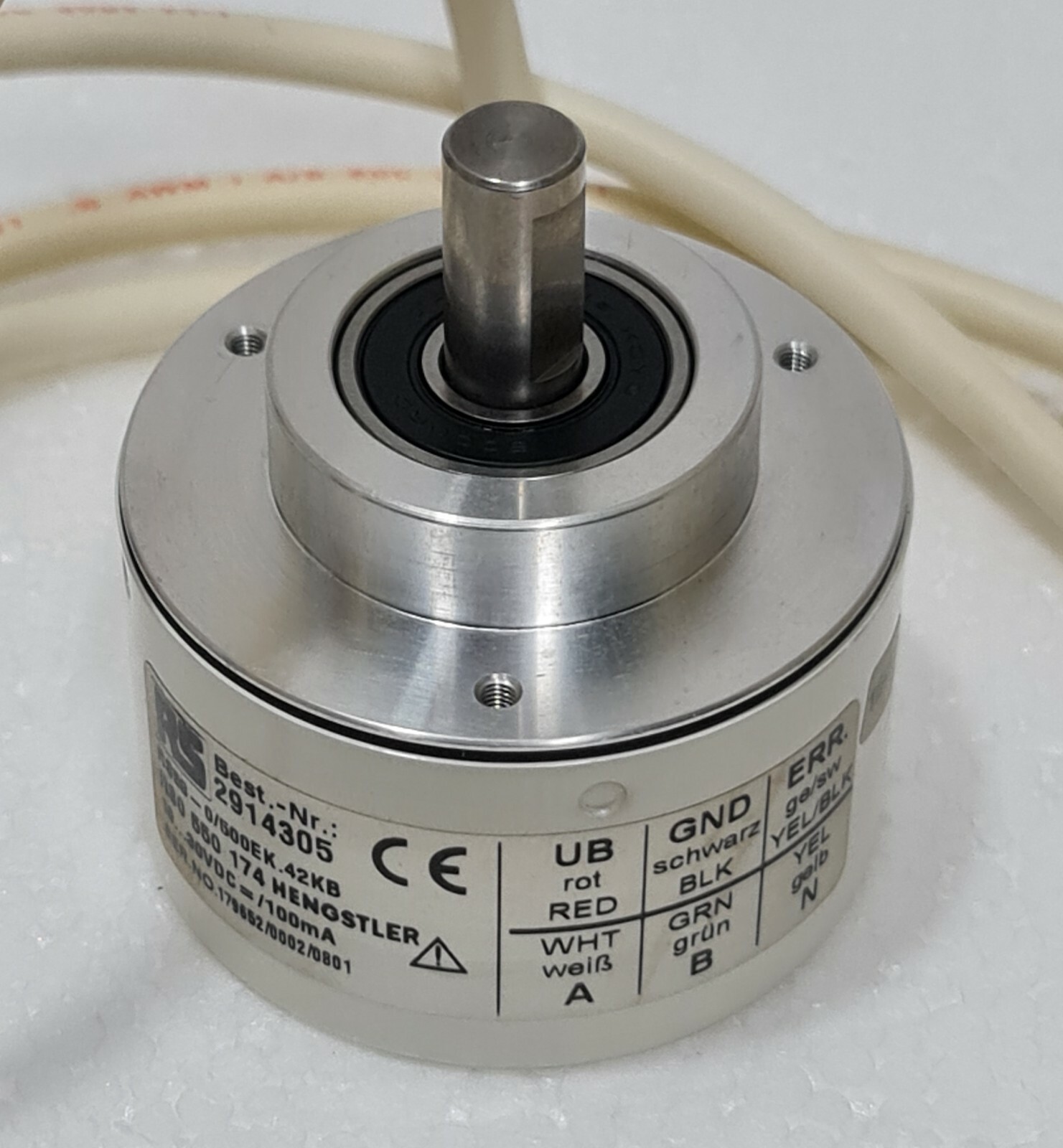 RS HENGSTLER 0522293 291-4305 INCREMENTAL ENCODER RS58-O/500EK.42KB RS0 ...