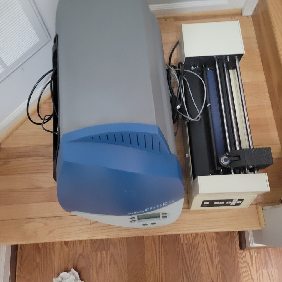 Gerber Edge FX thermal printer with HS15 Cutting Plotter and Extras | eBay