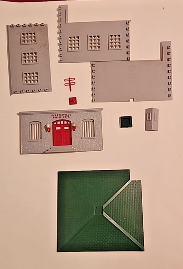 Vintage Bachmann Bros O Scale Plasticville Police Dep't Building Kit PD ...