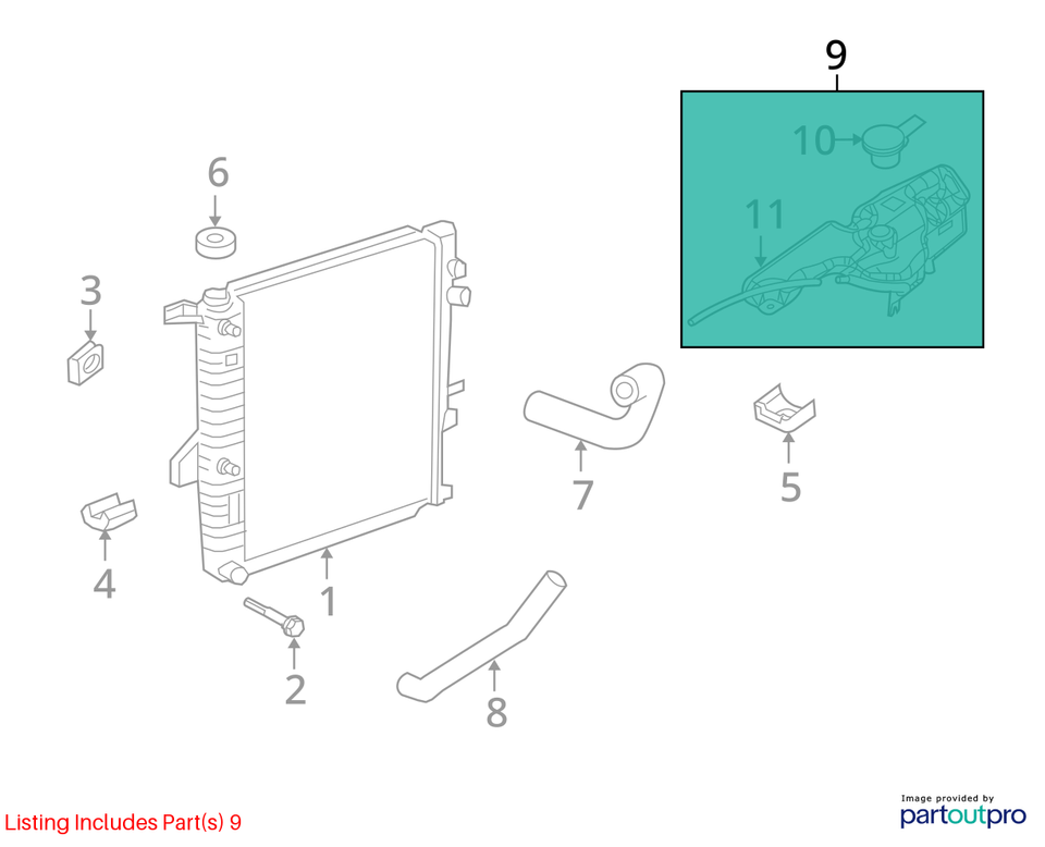 2010 Ford Explorer Coolant Overflow Bottle OEM 153K Miles ...