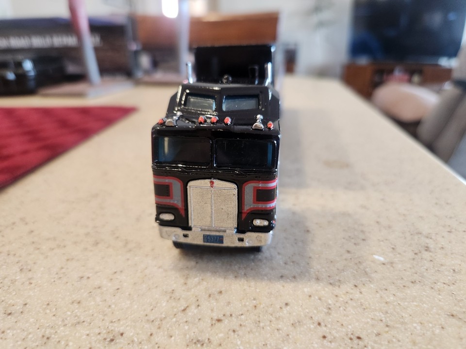 1/64 Custom Black Kenworth K100 cabover with trailer DCP Sized Yat Ming ...