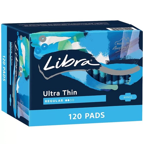 Libra Ultrathin Regular Pads With Wings 120 Pack | eBay