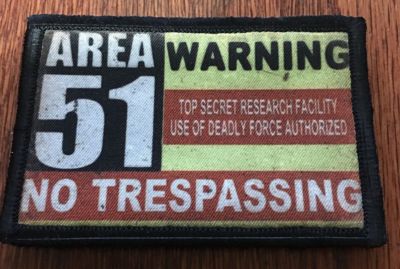 Area 51 Morale Patch Tactical ARMY Hook Military USA Badge Flag | eBay