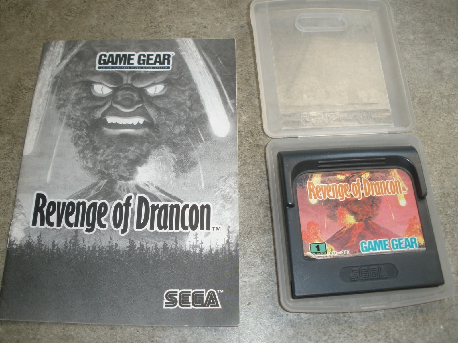 Revenge of Drancon Sega Game Gear Cartridge and Manual | eBay