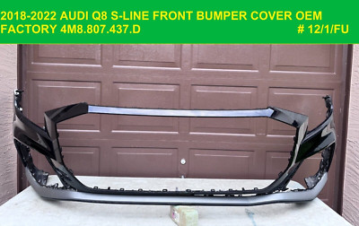 2019 2020 2021 2022 Audi Q8 S-Line front bumper Cover OEM 4M8.807.437.D ...