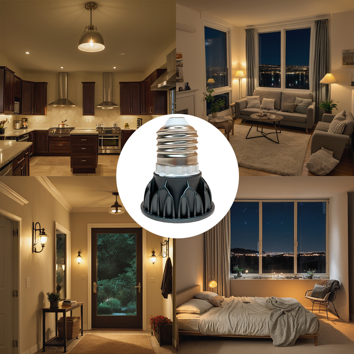 10w Dimmable Cob Led Spotlight Bulb E14 24v E27 Gu10 Bulbs 220v For ...