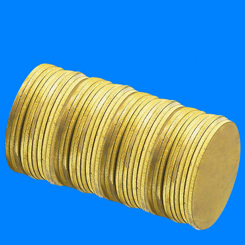 H62 Solid Brass Discs Blanks Metal Round Sheets OD 50-100mm Thick 0.5mm ...