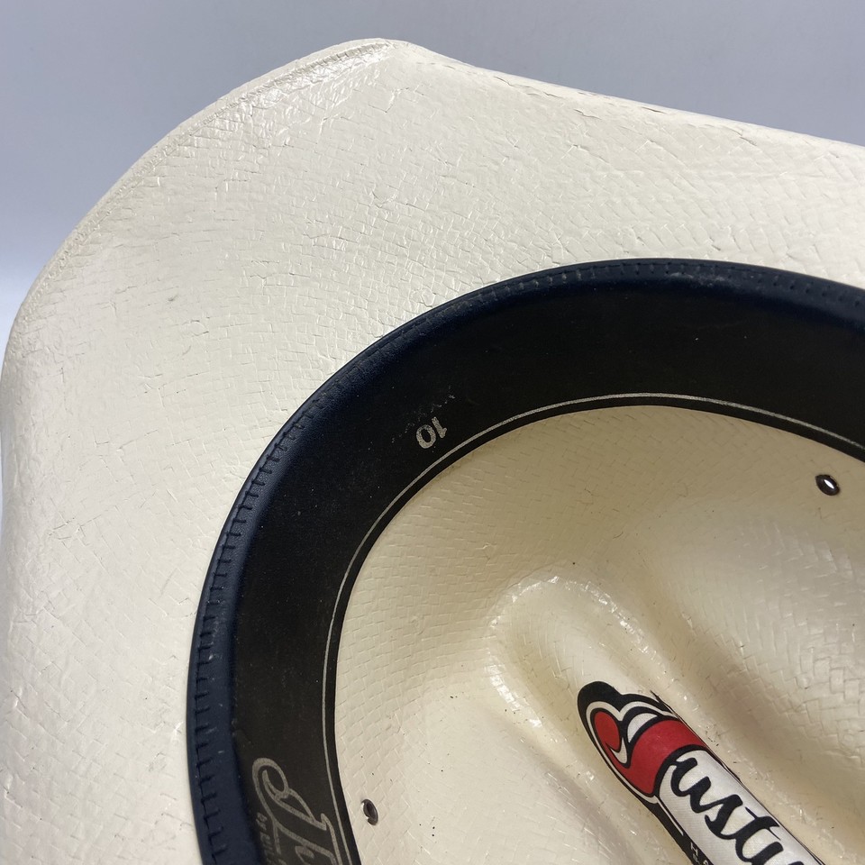 Mens Justin 10X Straw Western Cowboy by Milano Hat Company Ivory 57 / 7 ...