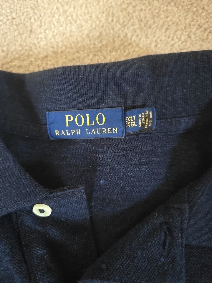 Polo Ralph Lauren Big Pony Crest Crest Emblem Blue 3XLT | eBay