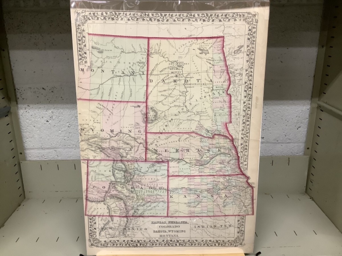 Mapa De Colorado Kansas Colorado State Wall Map