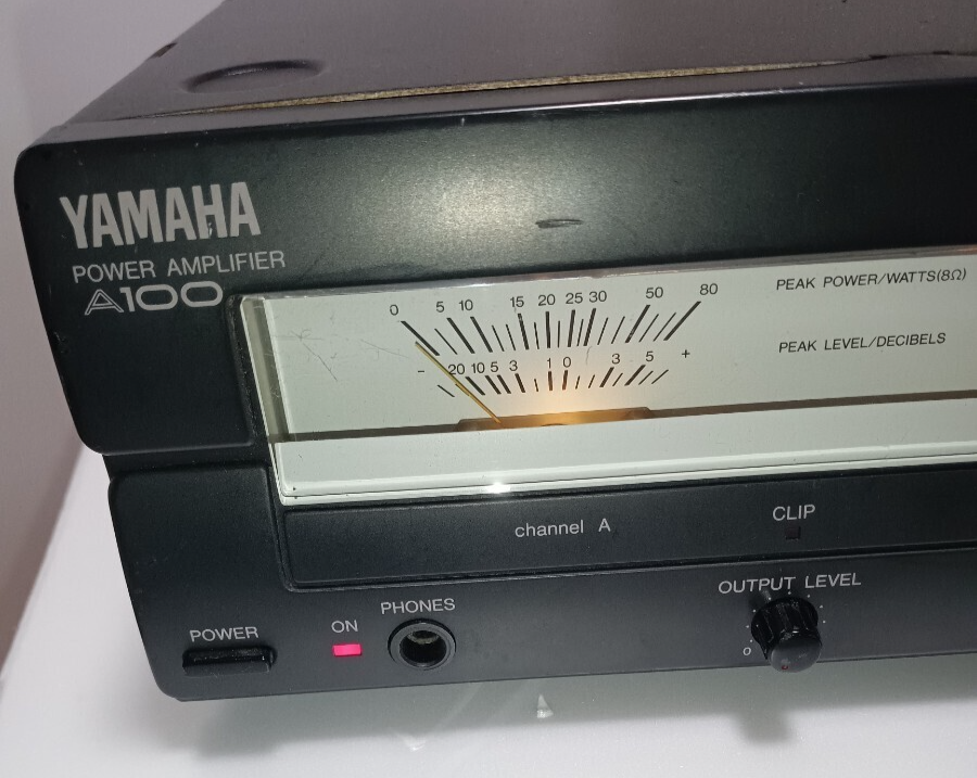 YAMAHA A100 2ch Stereo Power Amplifier Confirmed Operation from JAPAN ...