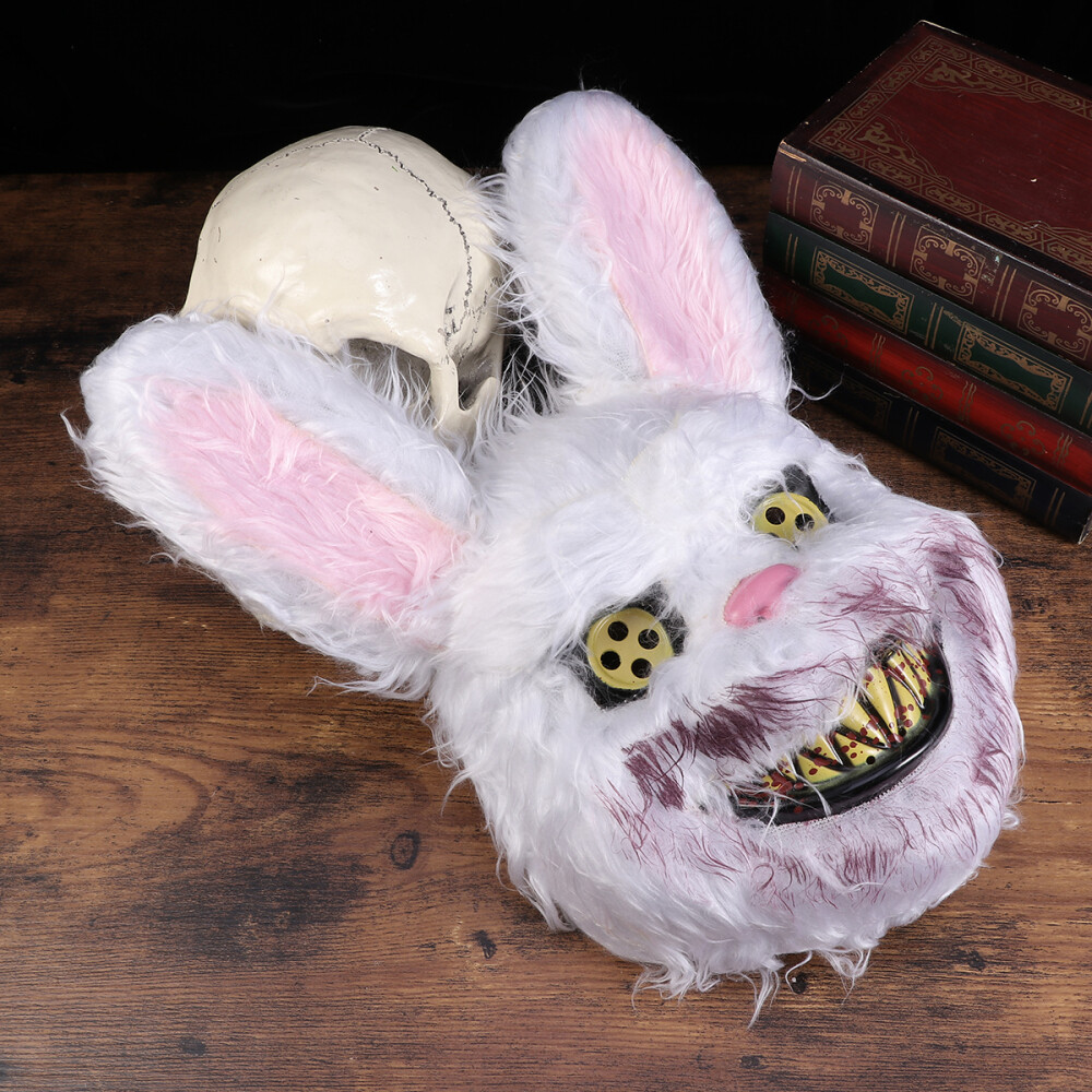 Scary Rabbit Mask Unique Costume Look Halloween Props Masquerade Party ...