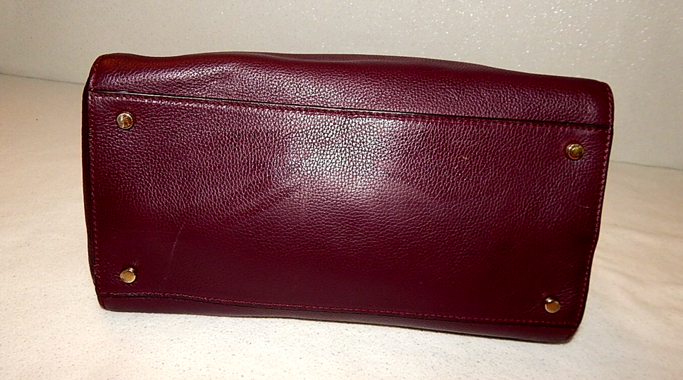 Kate Spade NY Handbag Purse Bag Cedar WKRU5497 S959 Domed Plum Purple Leather | eBay