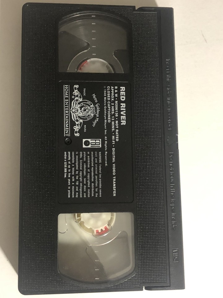 Red River Vhs Tape John Wayne Montgomery Clift S1A | eBay