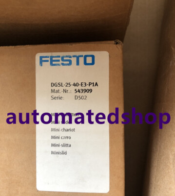 FESTO new sliding table cylinder DGSL-25-40-E3-P1A 543909 | eBay