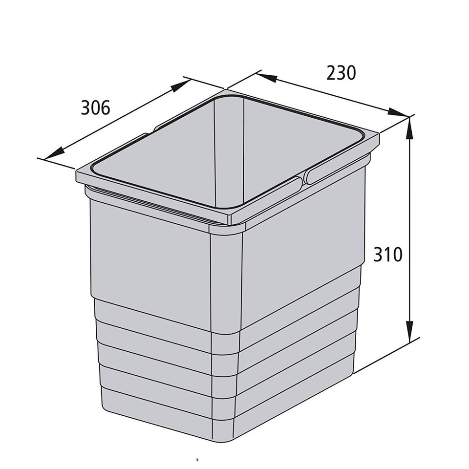 Replacement Inner Waste Bin ONLY Bins Capacity: 5.5 - 42 litres of ...