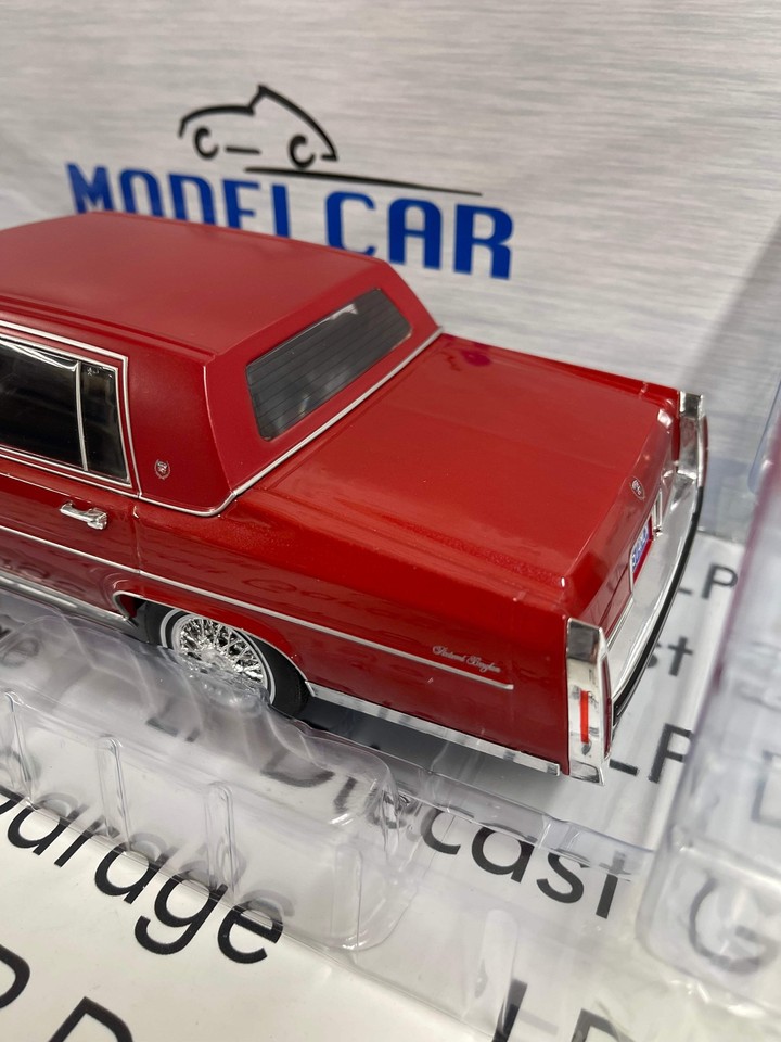 MCG Model Car Group 1982 Cadillac Fleetwood Brougham Dark Red 1:18 ...