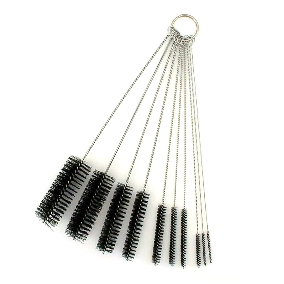 Lab Brush Set of 10 for pipe cleaner, test tube, glassware, bottle ...