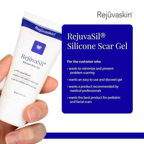 Rejuvaskin RejuvaSil Silicone Scar Gel, Scar Treatment for Surgical ...