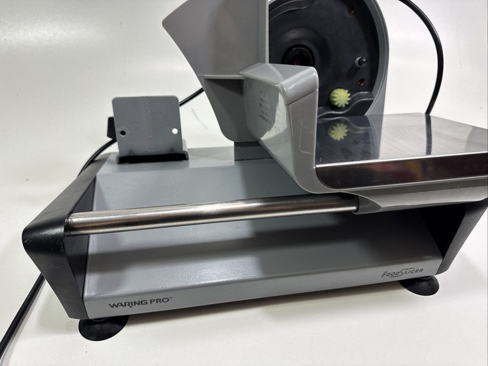 WARING PRO ELECTRIC FOOD SLICER MODEL FS150 130 WATT MOTOR KITCHEN ...