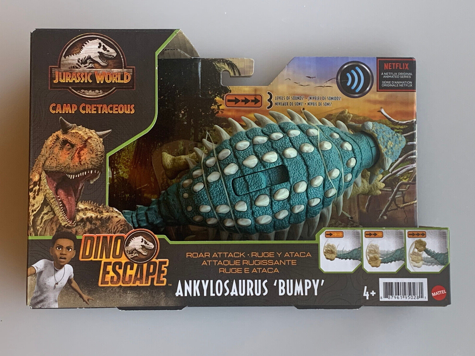Jurassic World Roar Attack Ankylosaurus Bumpy Camp Cretaceous Dino ...