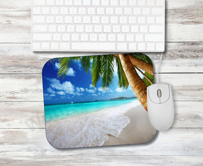 Beach Scenery Mouse Pad Computer Office Household Birthday gift | eBay