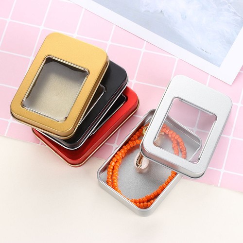 Key Earrings Coin Jewelry Metal Tin Can Box Storage Boxes Dampproof ...