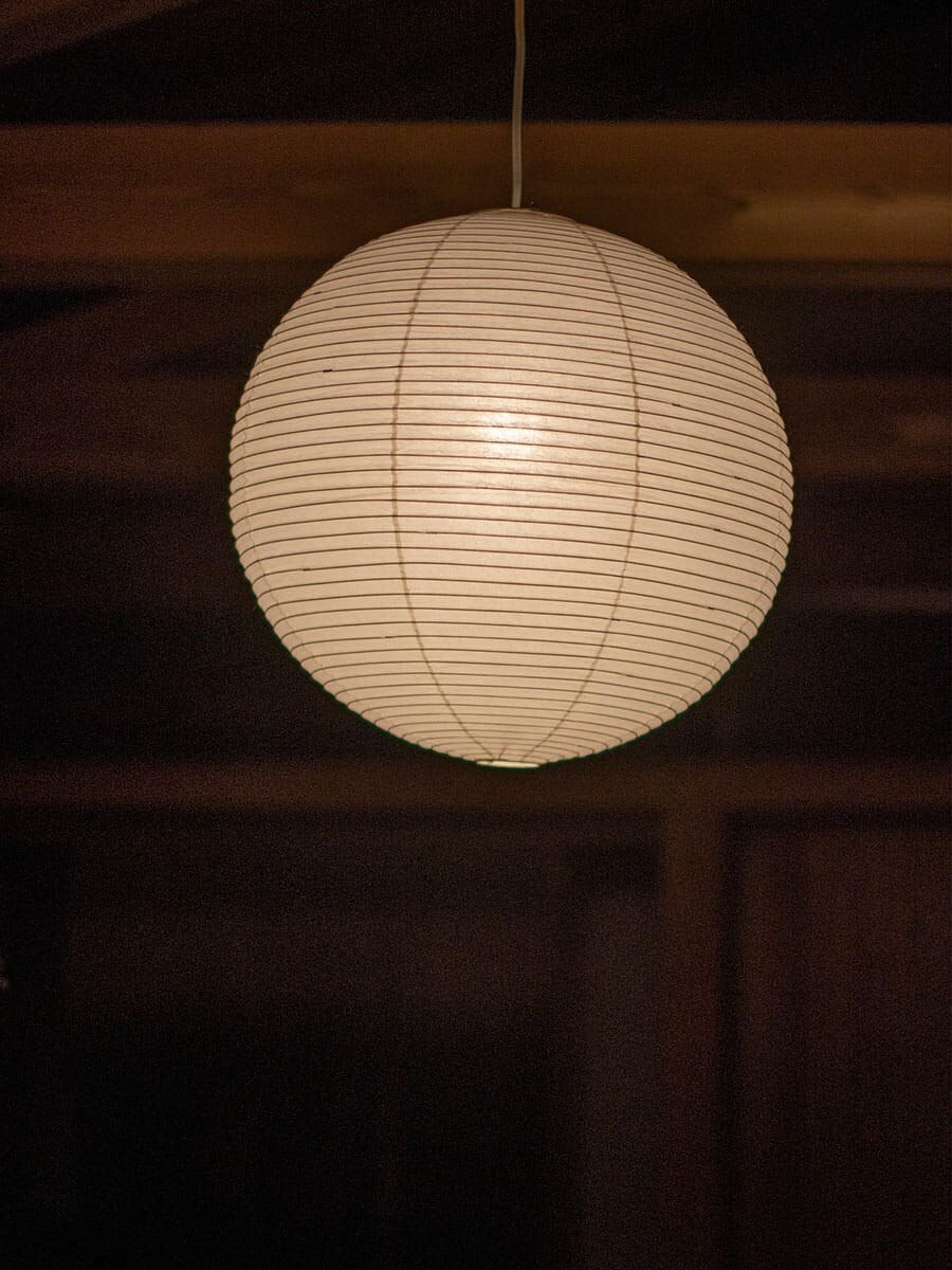 Isamu Noguchi Akari 55A Pendant lamp Washi Japanese Light Shade bamboo ...