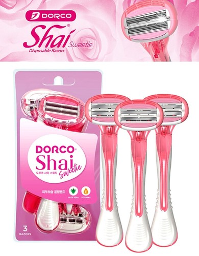 DORCO Shai Sweetie Women's 6 Blade Razor 6-ply Razor Blade Female Hair ...