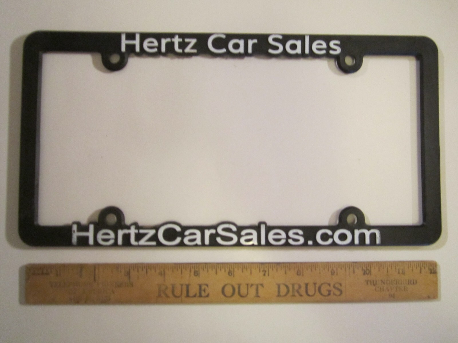 LICENSE PLATE Plastic Car Tag Frame HERTZ CAR SALES 14E | eBay
