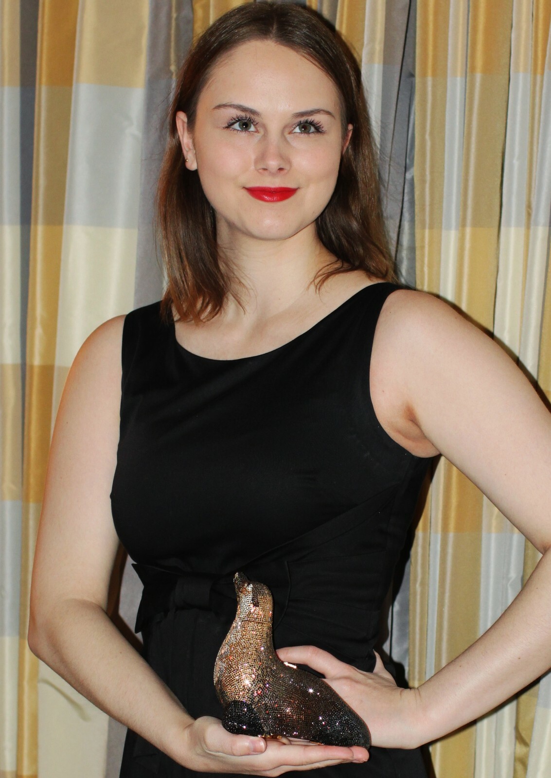 JUDITH LEIBER SWAROVSKI CRYSTAL SEAL SEA LION JEWELED MINAUDIERE CLUTCH ...