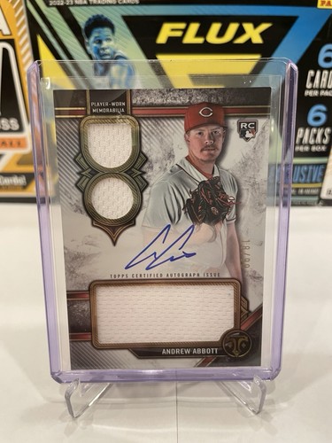 2024 Topps Triple Threads Andrew Abbott Triple Patch Auto RC /99 #RAR ...