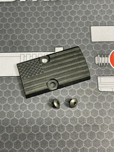 RMR Cover plate for Glock slide Black American Flag Polymer G17 G26 G19 ...