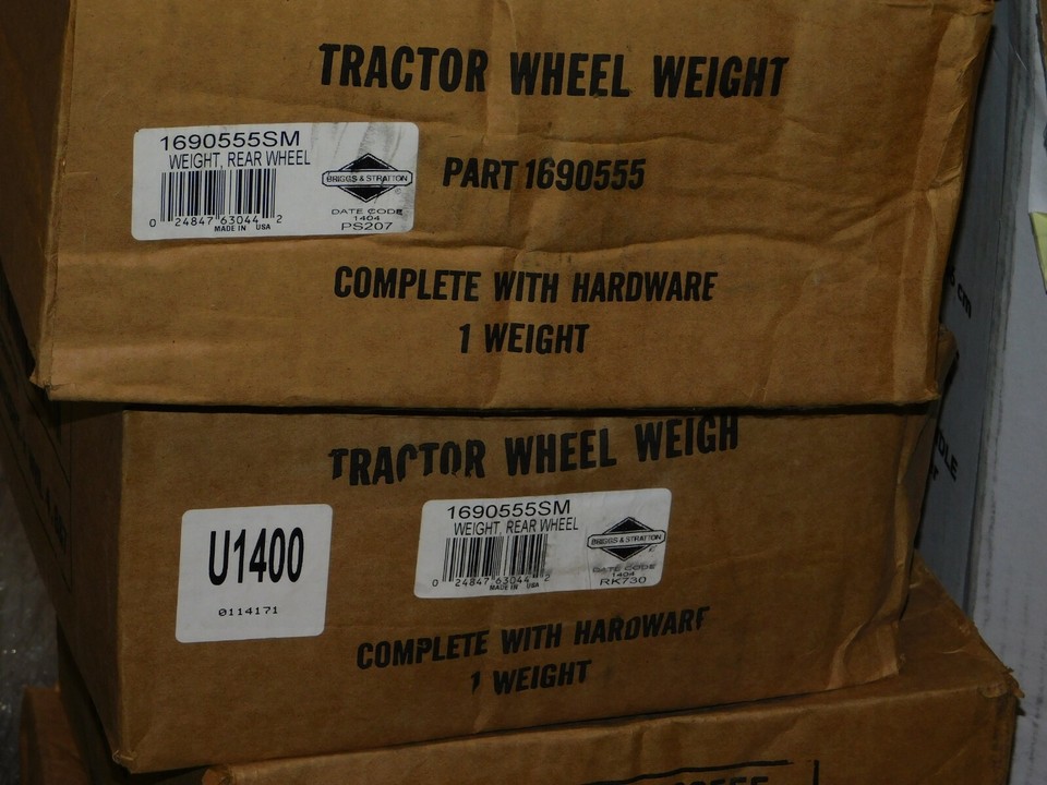 Genuine Simplicity Tractor Wheel Weight - 31lbs each 1690555SM | eBay