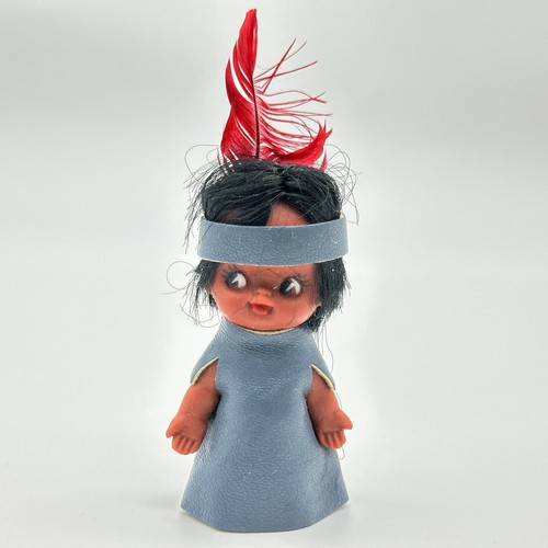 Native American Rubber Doll Dollhouse Size Adorable 3” | eBay