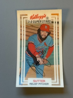 1983 Kellogg's 3-D Super Stars #37 Bruce Sutter - EX/NM | eBay