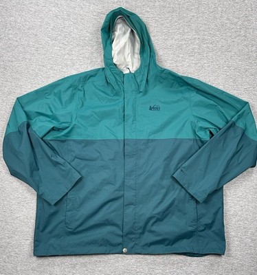 REI Co-op Jacket Mens 3XL Waterproof Full Zip Hooded HydroWall 2.5L Rain Outdoor | eBay