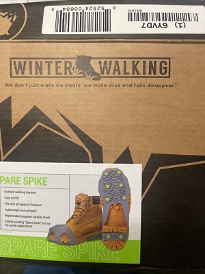 WINTER WALKING Spare Spike Ice Cleats Size L Large Traction Gear 6YVD7 ...