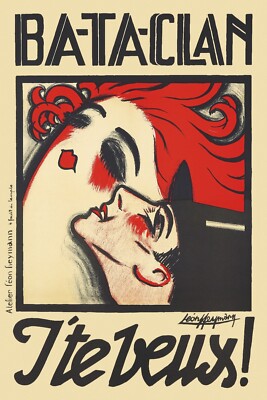 BATACLAN J'TE VEUX Ryfh-POSTER HQ 60x90cm d'une AFFICHE VINTAGE | eBay