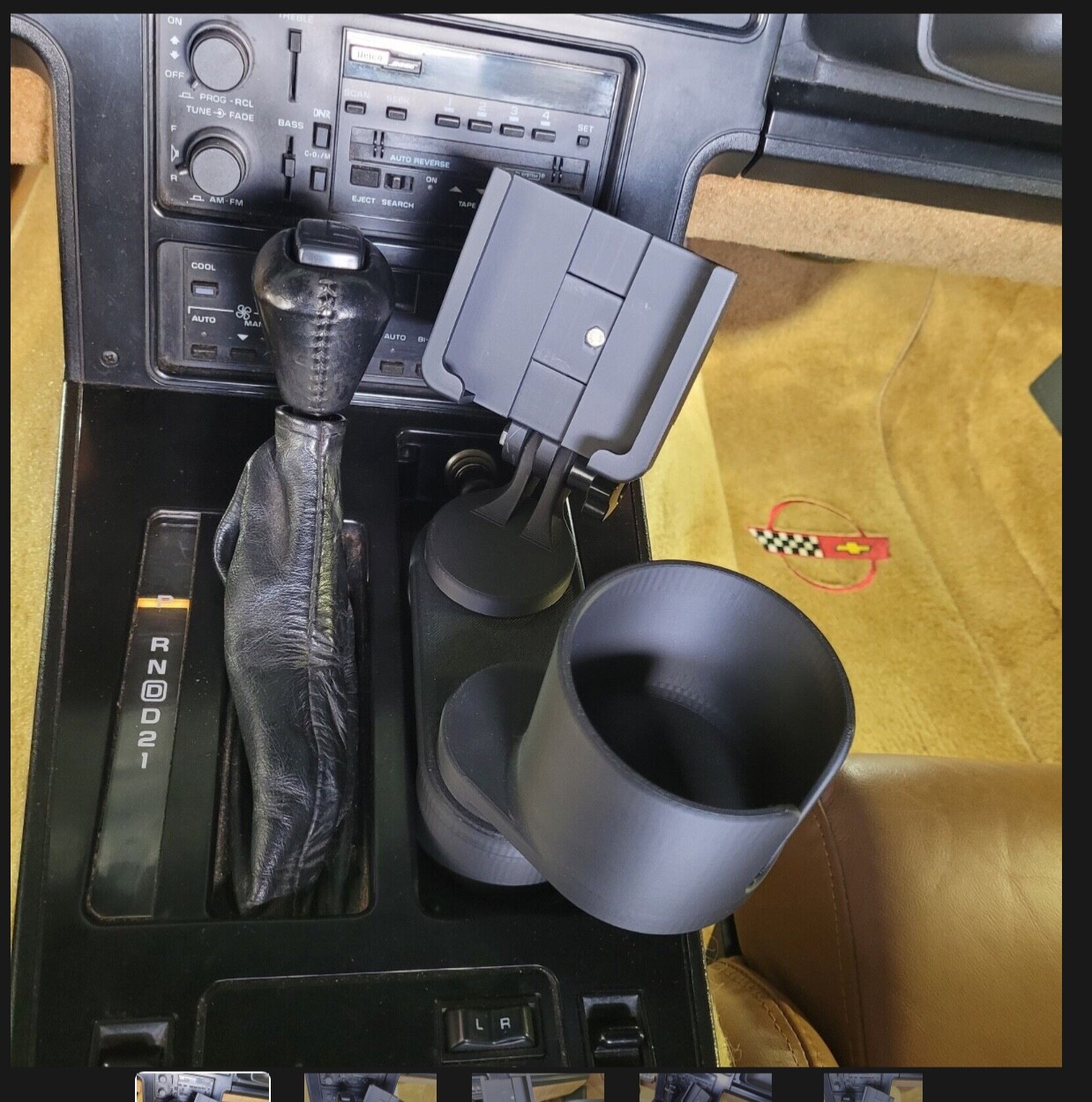 Corvette C4 cup holder and phone holder custom 1989 and earlier | eBay