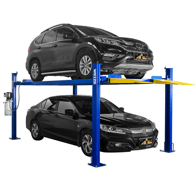 Weize 8500lbs 4 Post Car Lift with Caster Kits Auto Car Storage Lift ...