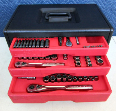 Vintage Craftsman 207pc Metric & SAE Socket Set 1/4" 3/8" 1/2" Drive ...