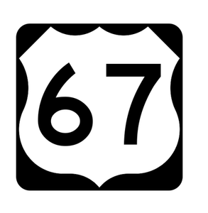 US Route 67 Sticker R1927 Highway Sign Road Sign | eBay