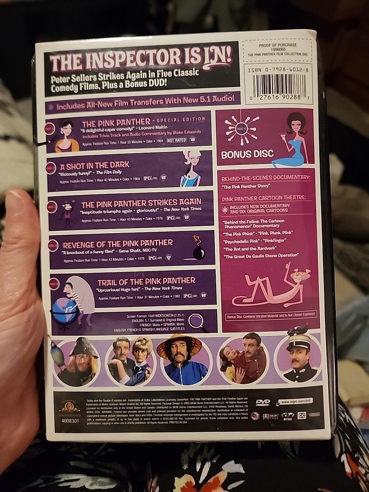 The Pink Panther Film Collection Collector's Edition DVD Set New Sealed ...