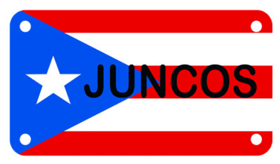 JUNCOS Flag Boricua Puerto Rico ATV 4" x 7" Motorcycle Fourtrack ...