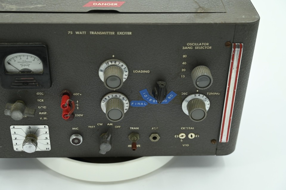 Vintage Ham Radio 75 WATT Transmitter Exciter | eBay
